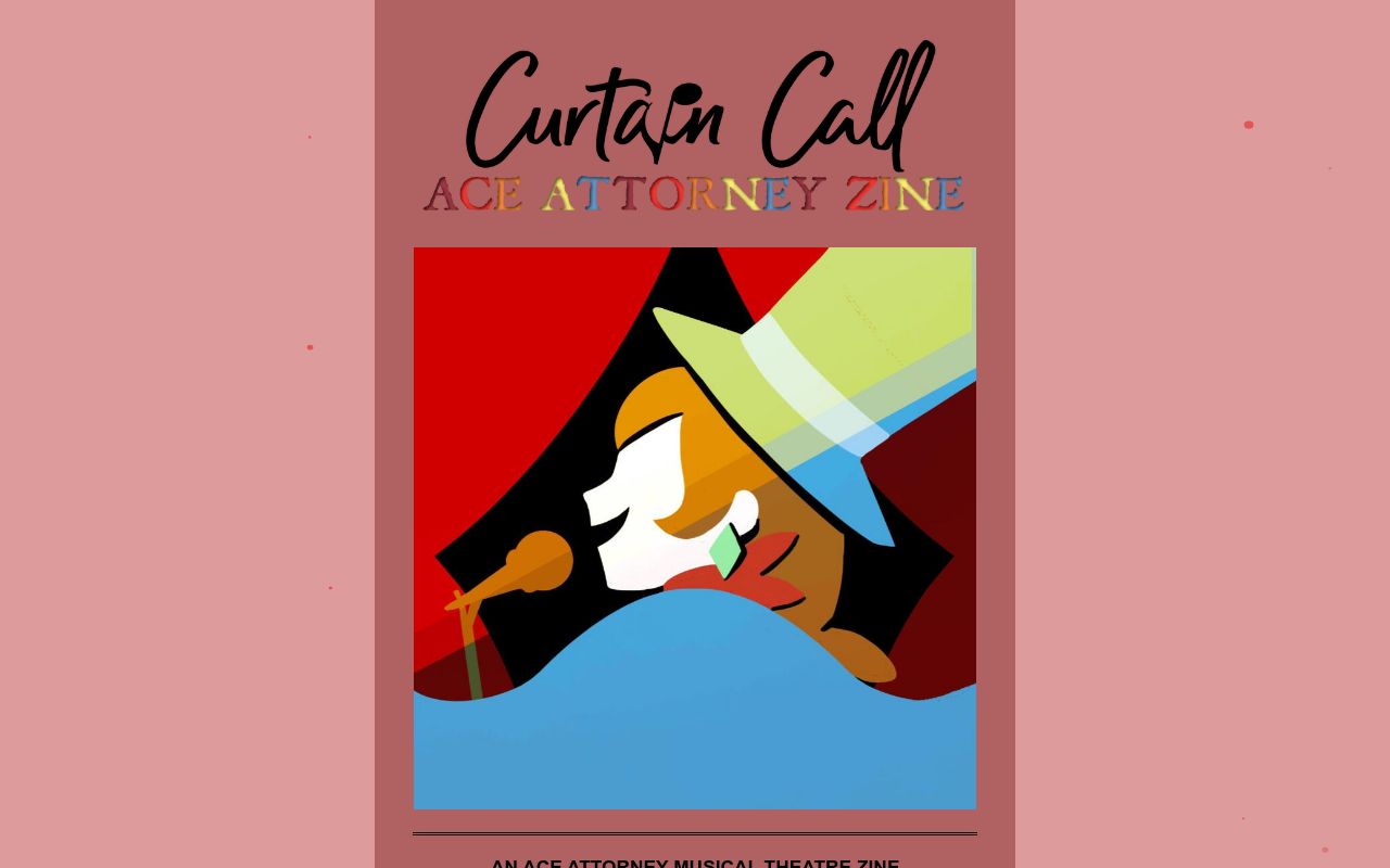 Curtain Call: Ace Attorney Zine Carrd
